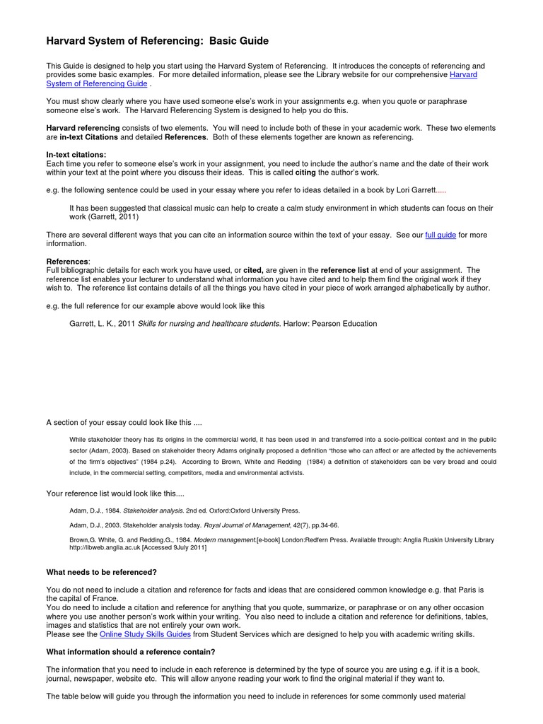 Harvard Referencing 2011 Quick | PDF | Career & Growth | Computers