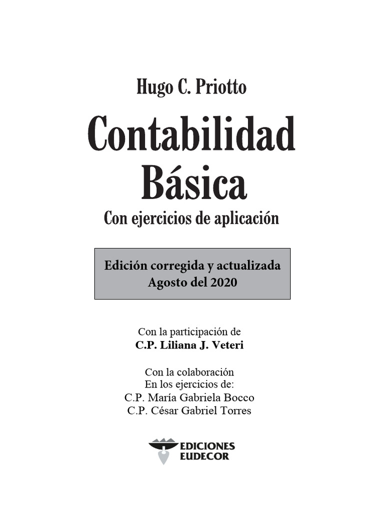 Contabilidad Basica - Hugo C Priotto 1 | PDF | Contabilidad | Servicios ...