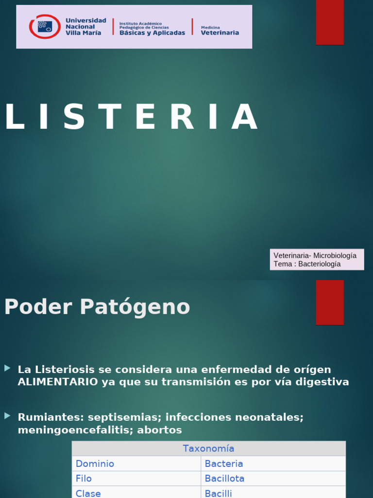 Bacteriologia - Atp2 - LISTERIA | PDF | Inmunología | Biología