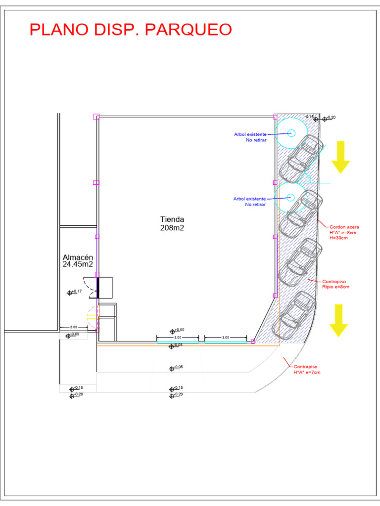Plano disposicion parqueo T3B - centenario | PDF