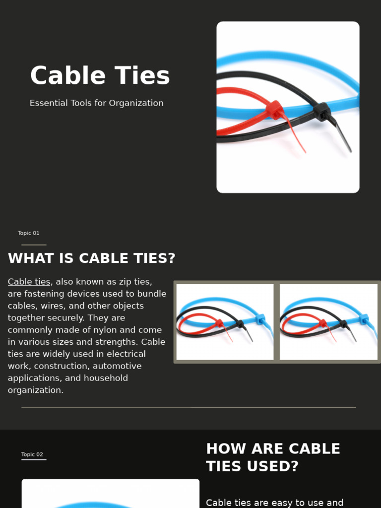 Cable Ties | PDF