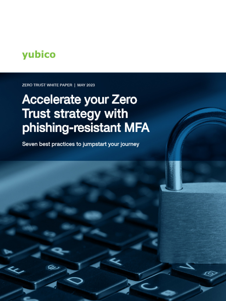 Yubico Zero Trust White Paper | PDF | Authentication | Security