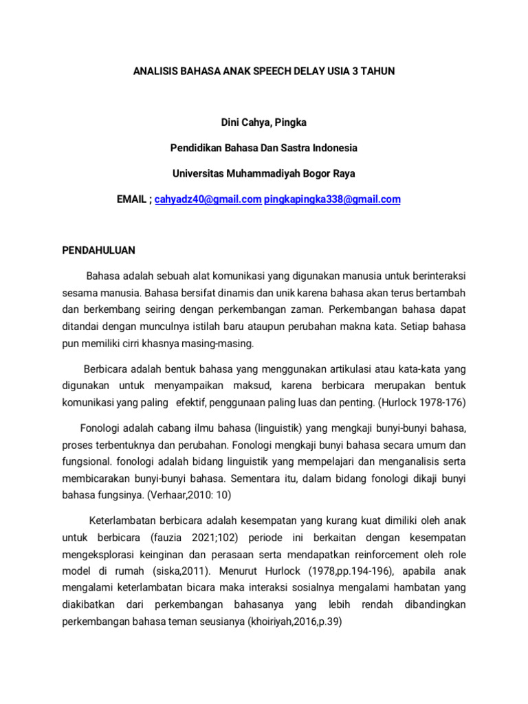 Jurnal Dini Cahya, Pingka | PDF