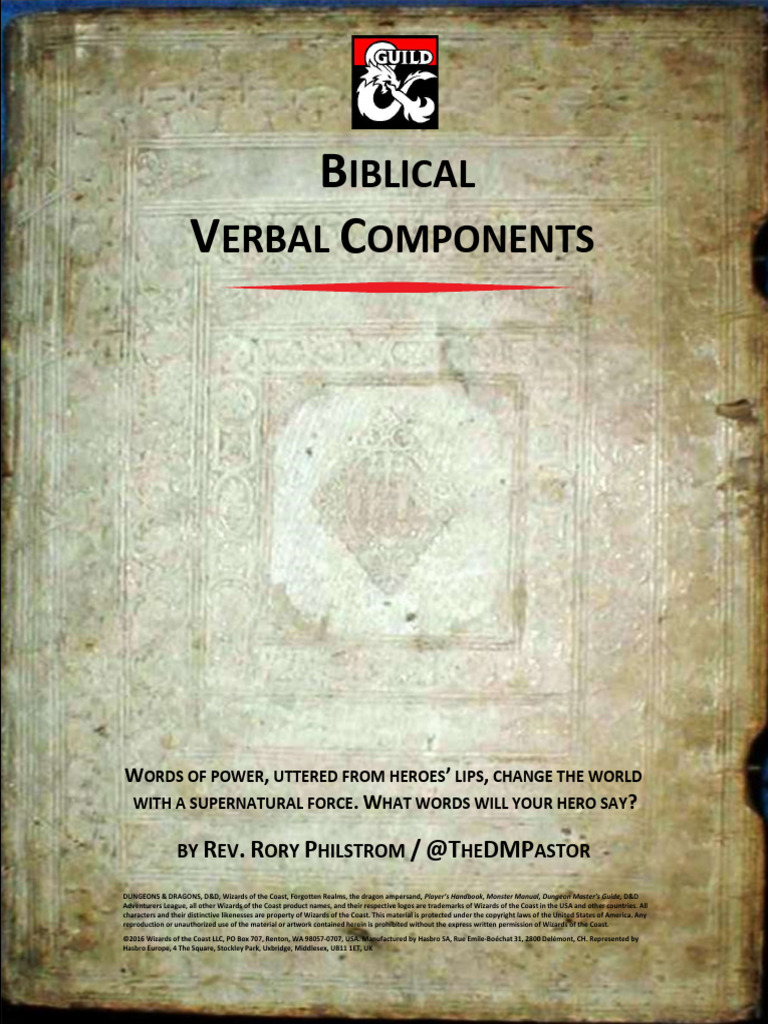 Biblical Components - D&D5e | PDF | Bible | Wizards Of The Coast