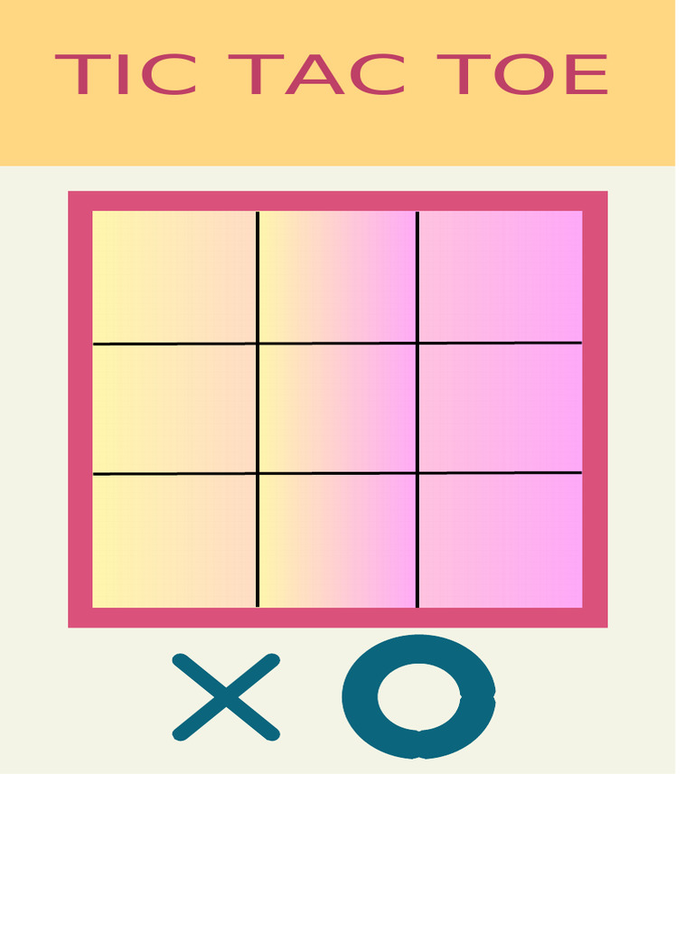 Pink Tic Tac Toe Game Guide | PDF