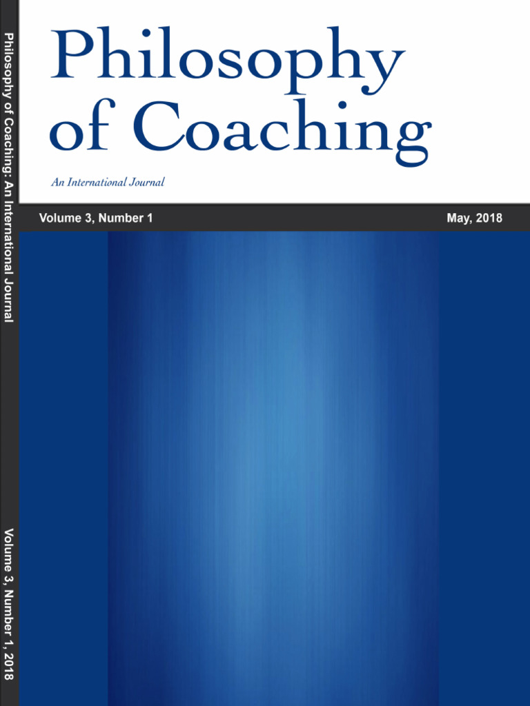 Philosophy of Coaching: An International Journal | PDF | Self Esteem ...