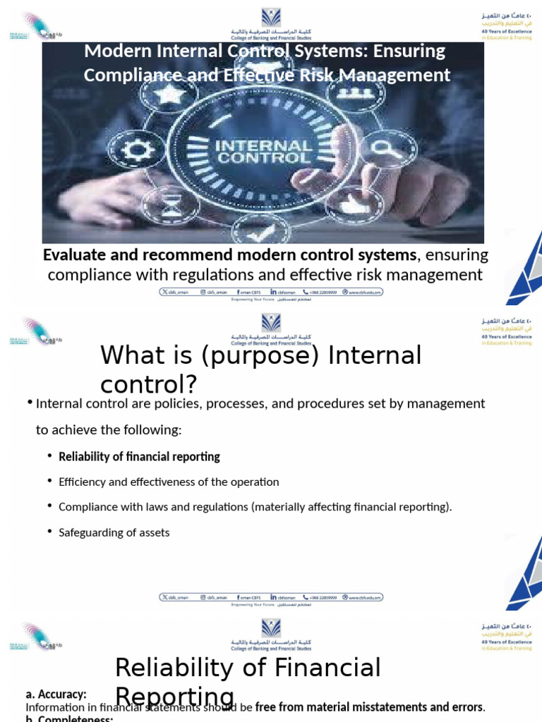Chapter 3 Internal Controls | PDF | Internal Control | Internal Audit