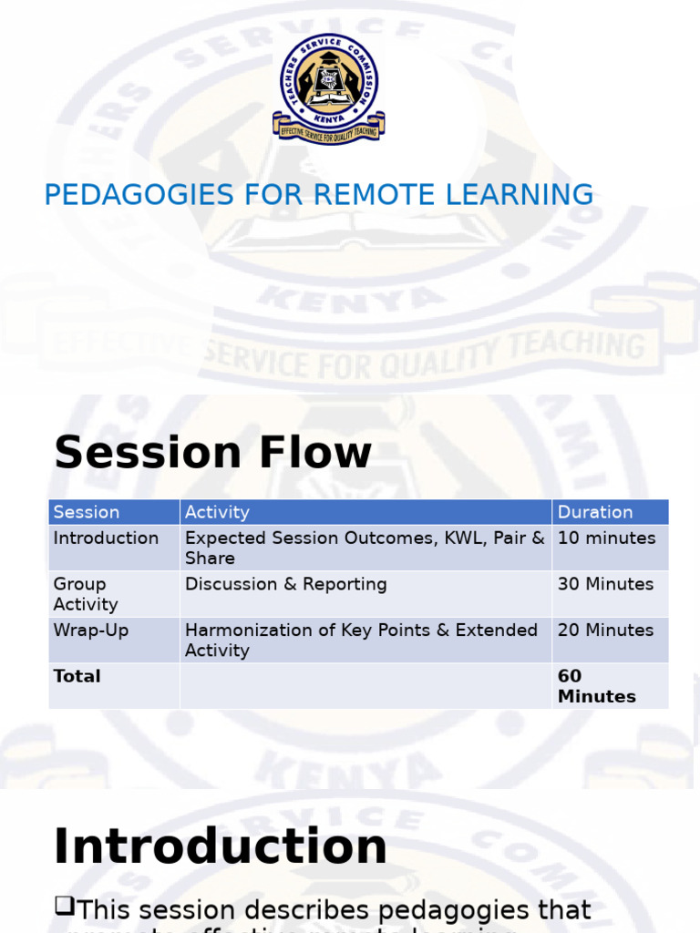 4. Pedagogies of Remote Learning-Instructional Methods (1) | PDF | Pedagogy | Distance Education