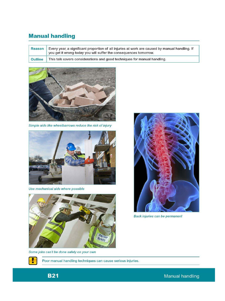 Manual Handling | PDF