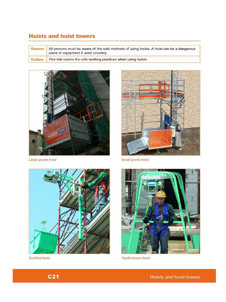 Hoists and Hoist Towers | PDF