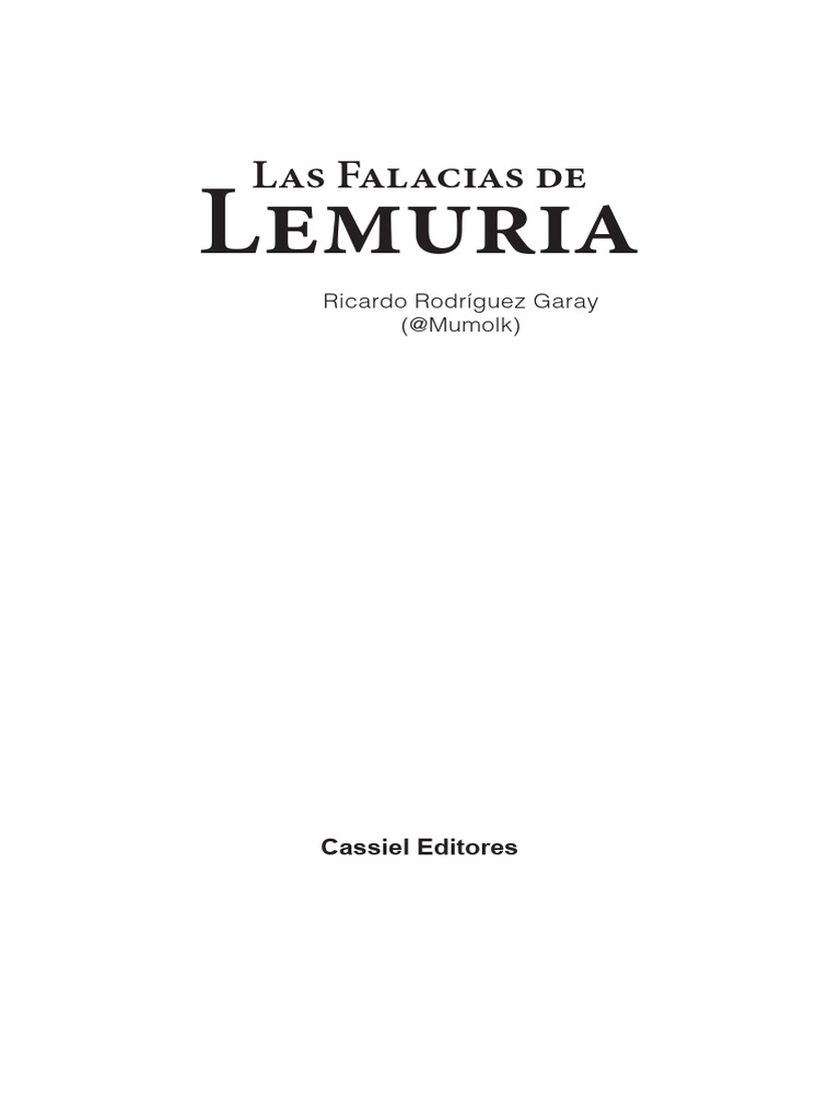 Las Falacias de Lemuria | PDF | Cigarrillo | De fumar