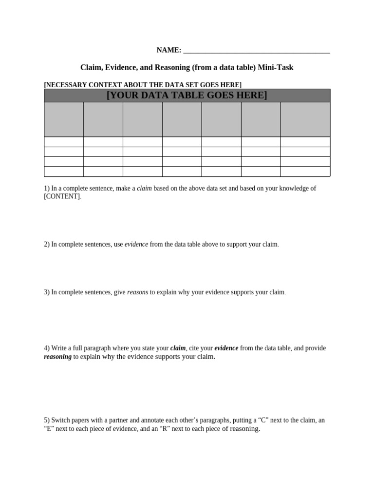 CER Template | PDF