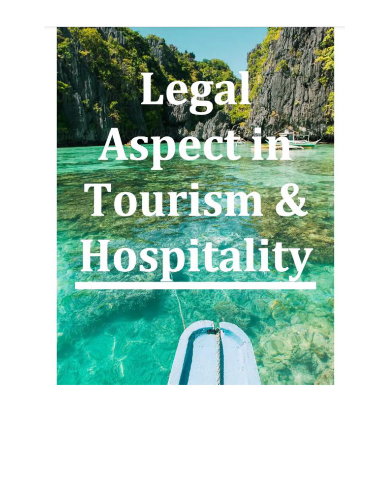 Legal Aspects in Tourism and Hospitality Fully Booked (2) | PDF