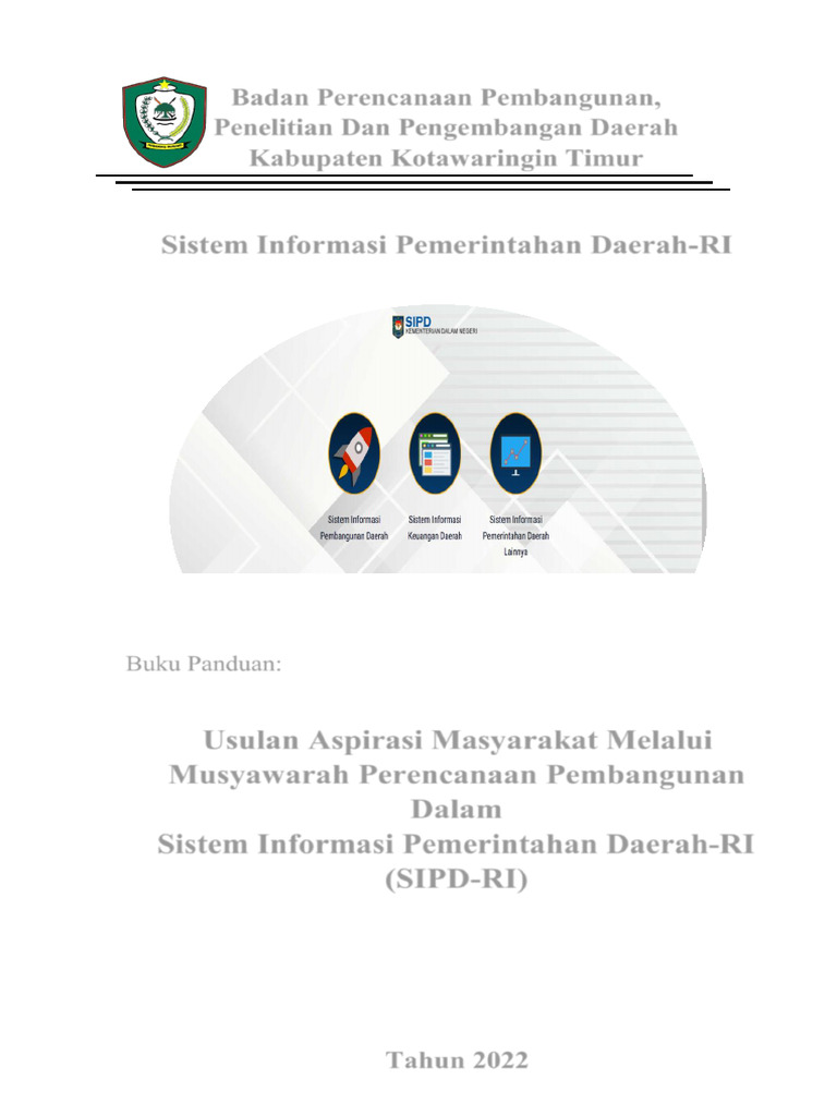 01 - Panduan SIPD-RI - Input Usulan Desa-Kelurahan - 22 Desember 2022 | PDF