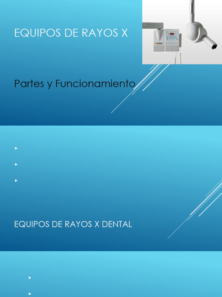 Equipos de Rayos X | PDF | Rayo X | Cambiar