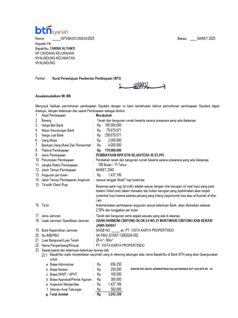Tarisa Alyanti SP3 | PDF