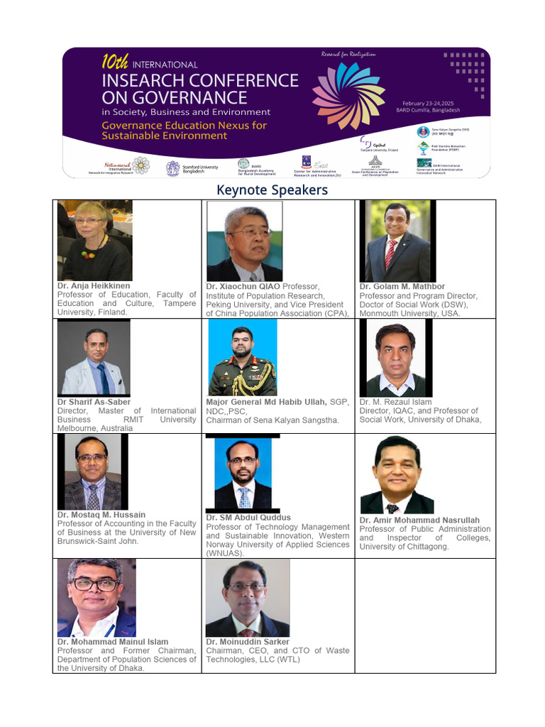 Key note speakers | PDF
