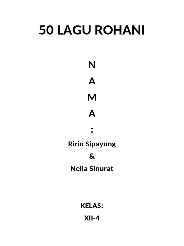 50 Lagu Rohani | PDF