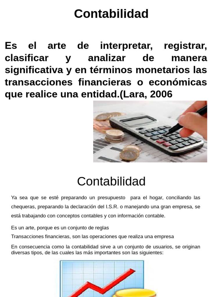 1.1 Concepto y Tipos de Contabilidad | PDF | Contabilidad | Contabilidad financiera