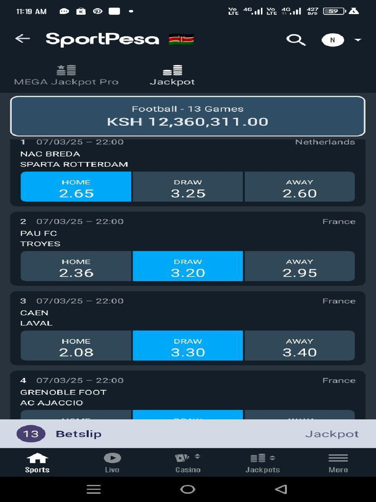 SportPesa Jackpot | PDF