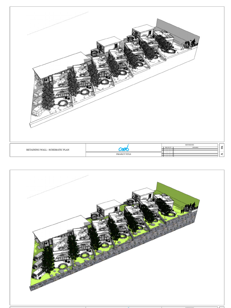 Retaining Wall Schematic Plans | PDF