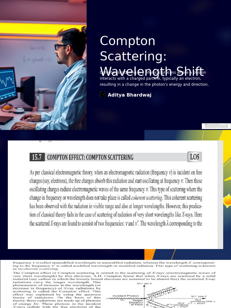 Compton Scattering Wavelength Shift by Aditya (1) | PDF | Scattering ...