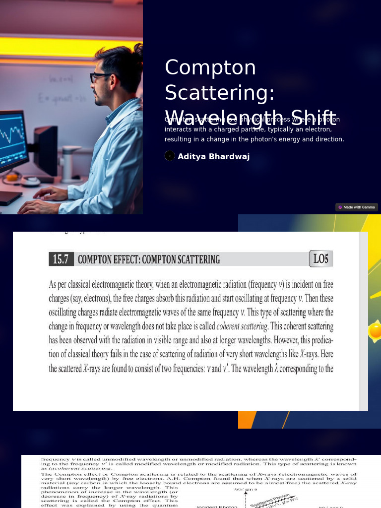 Compton Scattering Wavelength Shift | PDF | Scattering | Momentum