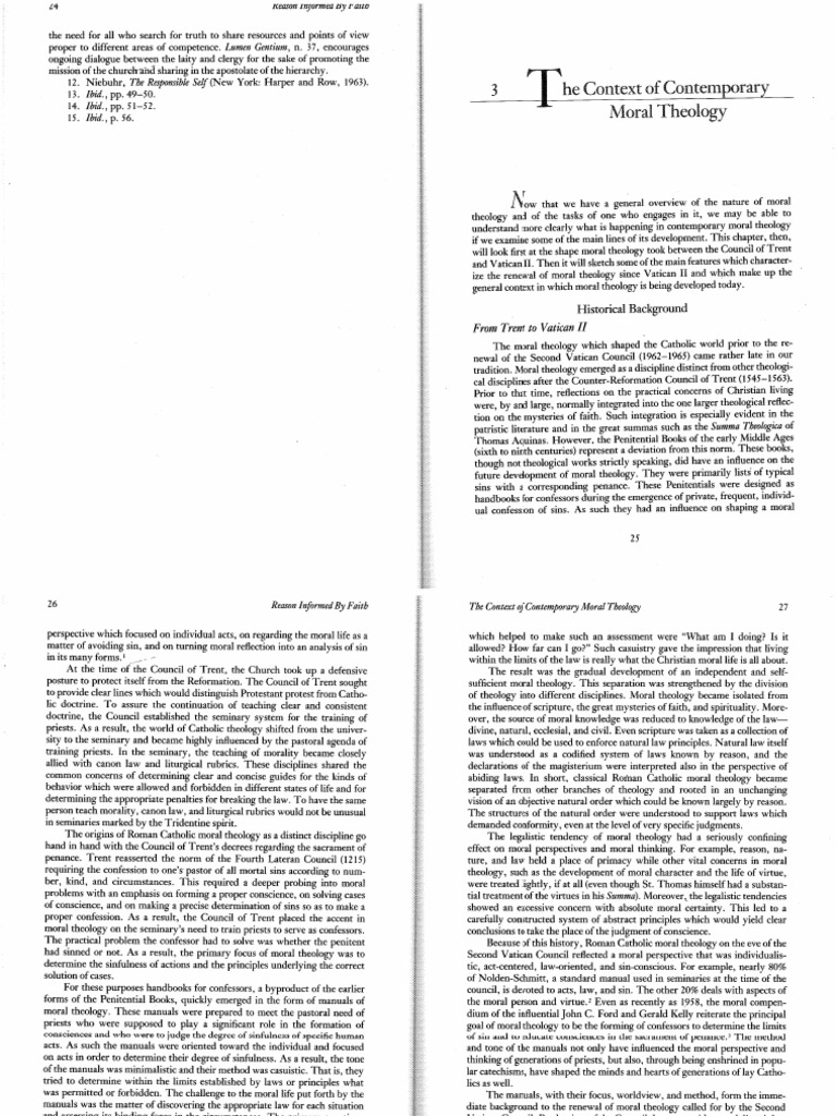 2a Richard Gula The Context of Contemporary Moral Theology Complete | PDF