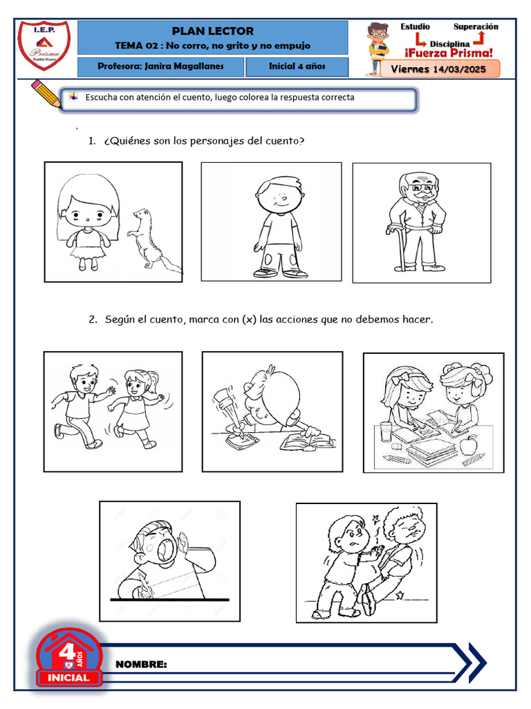 Tema 02 - Material 02 - No Corro, No Grito y No Empujo | PDF