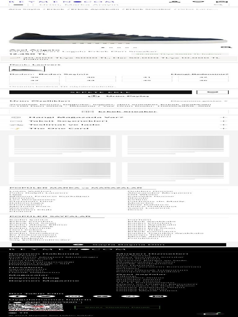 Axel Arigato Lacivert Erkek Orbit Lacivert Logolu Erkek Deri Sneaker 1443920 Beymen | PDF