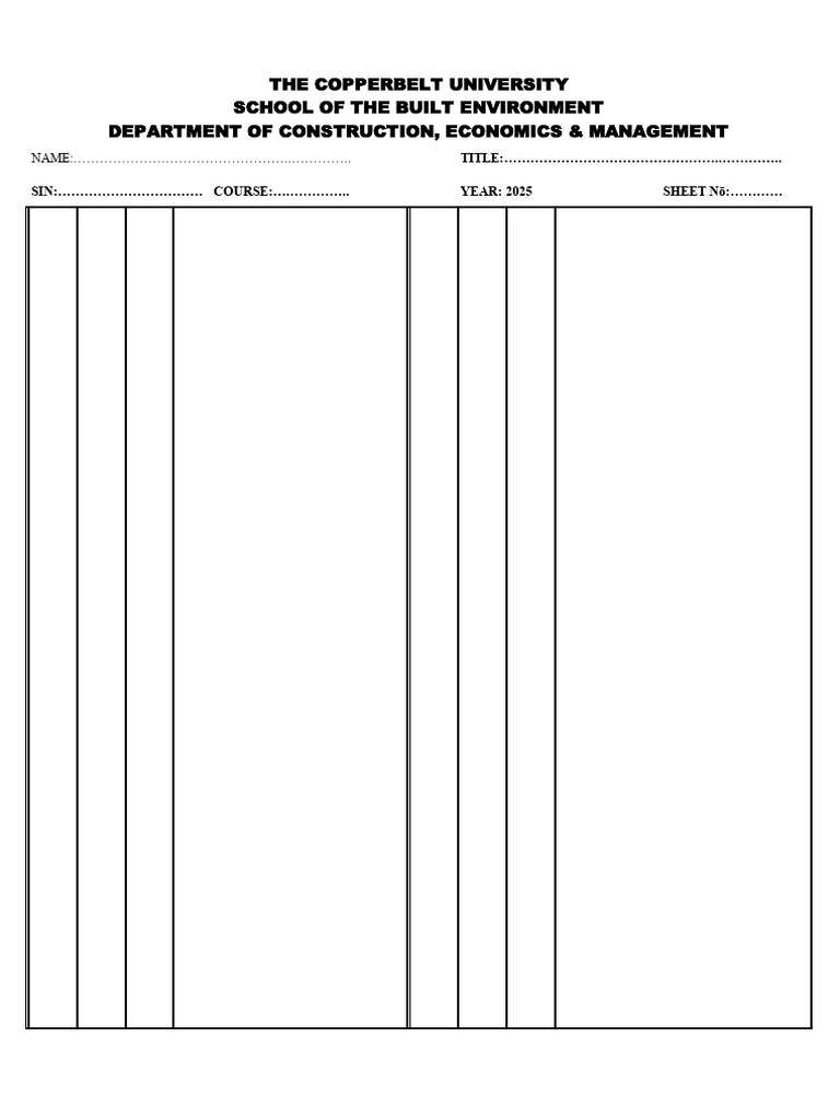 ArcLife Take Off Sheets 115125 | PDF