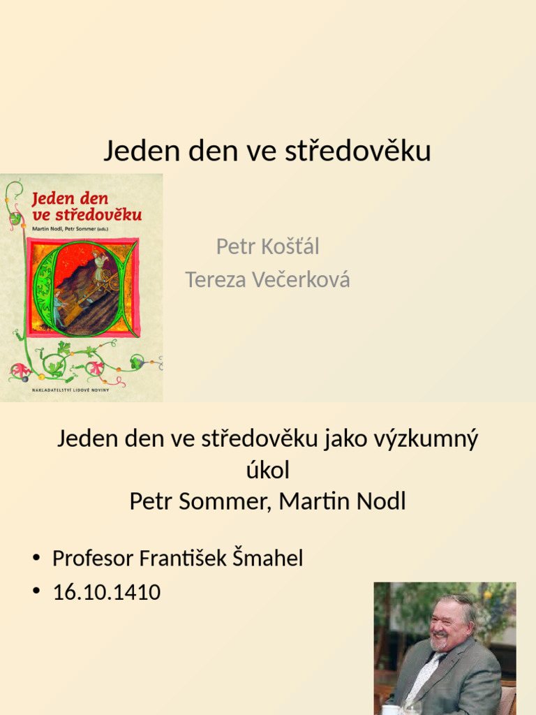 Jeden Den Ve Stredoveku 2 | PDF