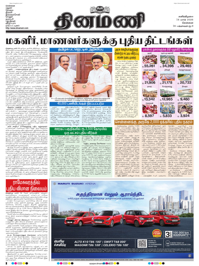 Dinamani Chennai 15-03-2025 | PDF