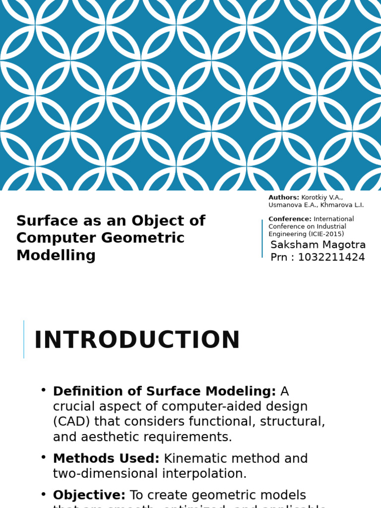 Advanced Surface Modeling in CAD | PDF
