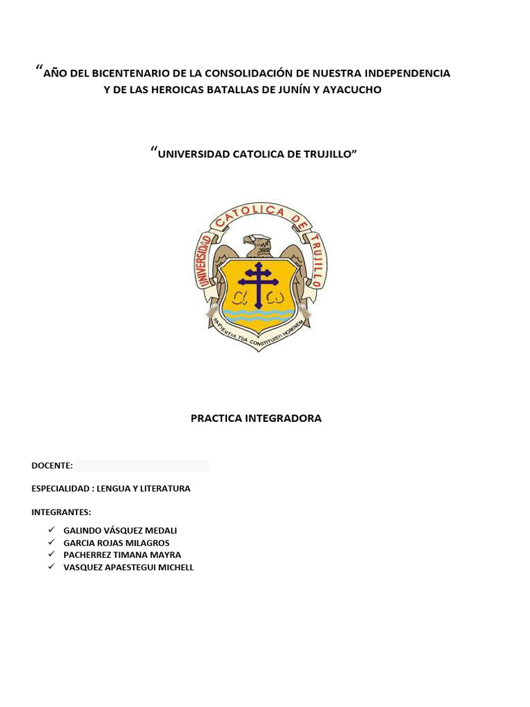 TRABAJO S10-PRACTICA INTEGRADORA | PDF