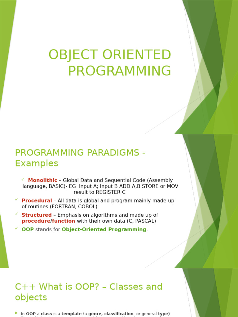 Understanding C++ OOP: Classes & Objects | PDF | Object Oriented Programming | Class (Computer ...