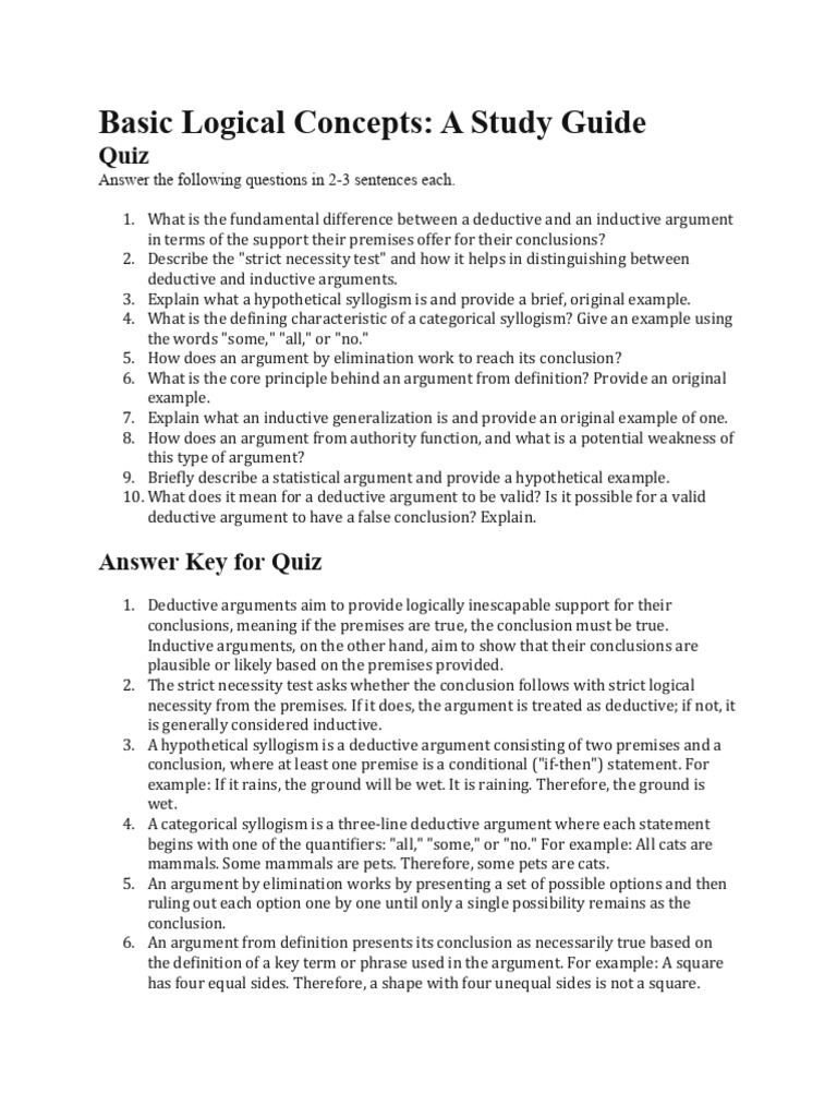 QUESTIONS Logic and CT- Week 3 DT | PDF | Argument | Deductive Reasoning