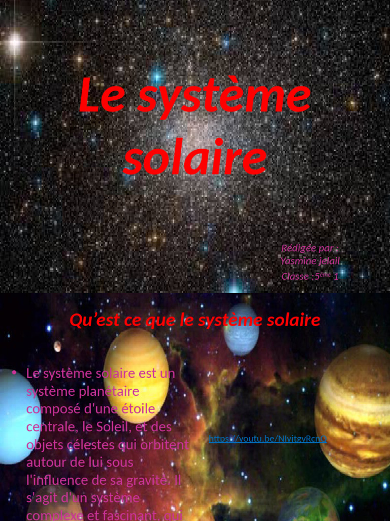 Le Système Solaire | PDF | Planètes | Système solaire