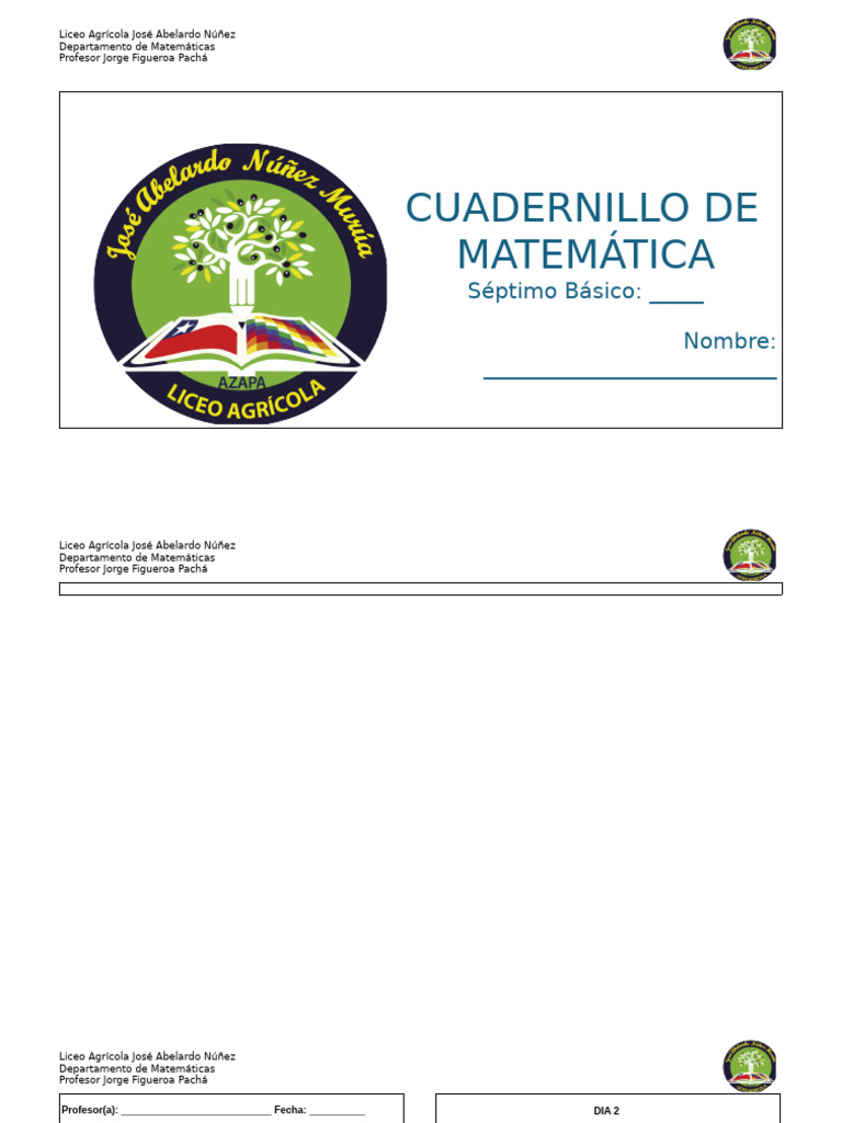 CUADERNILLO DE MATEMATICA 7mo 2do SEM | PDF