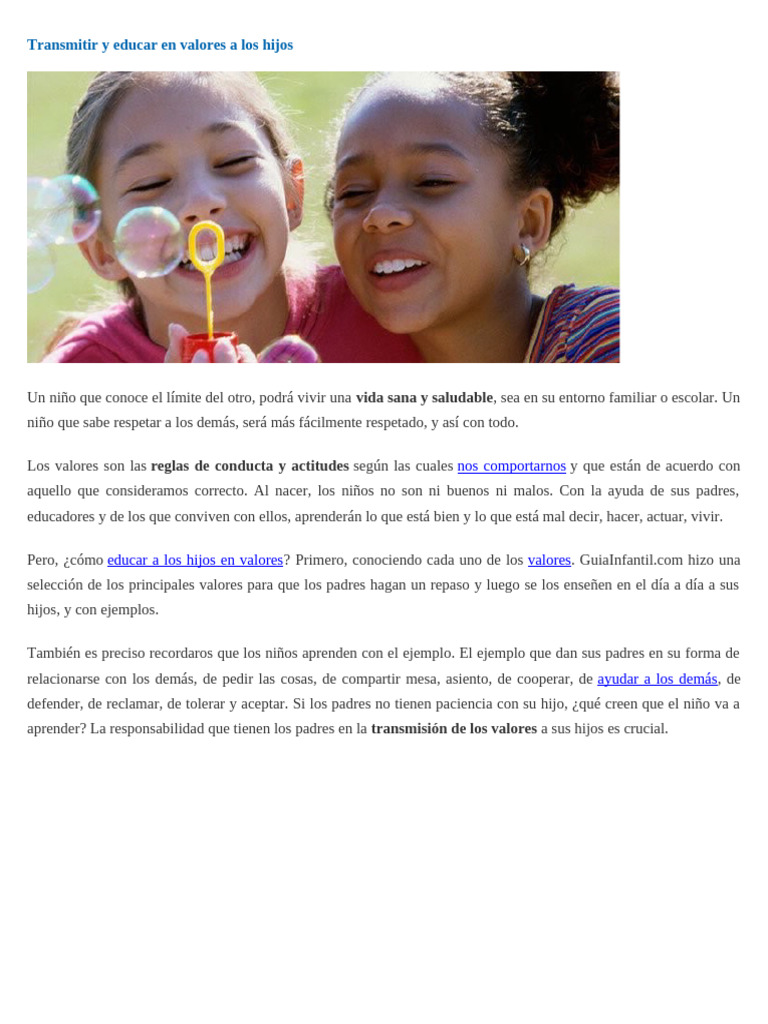 CUENTOS CON VALORES | PDF | Tolerancia | Amor