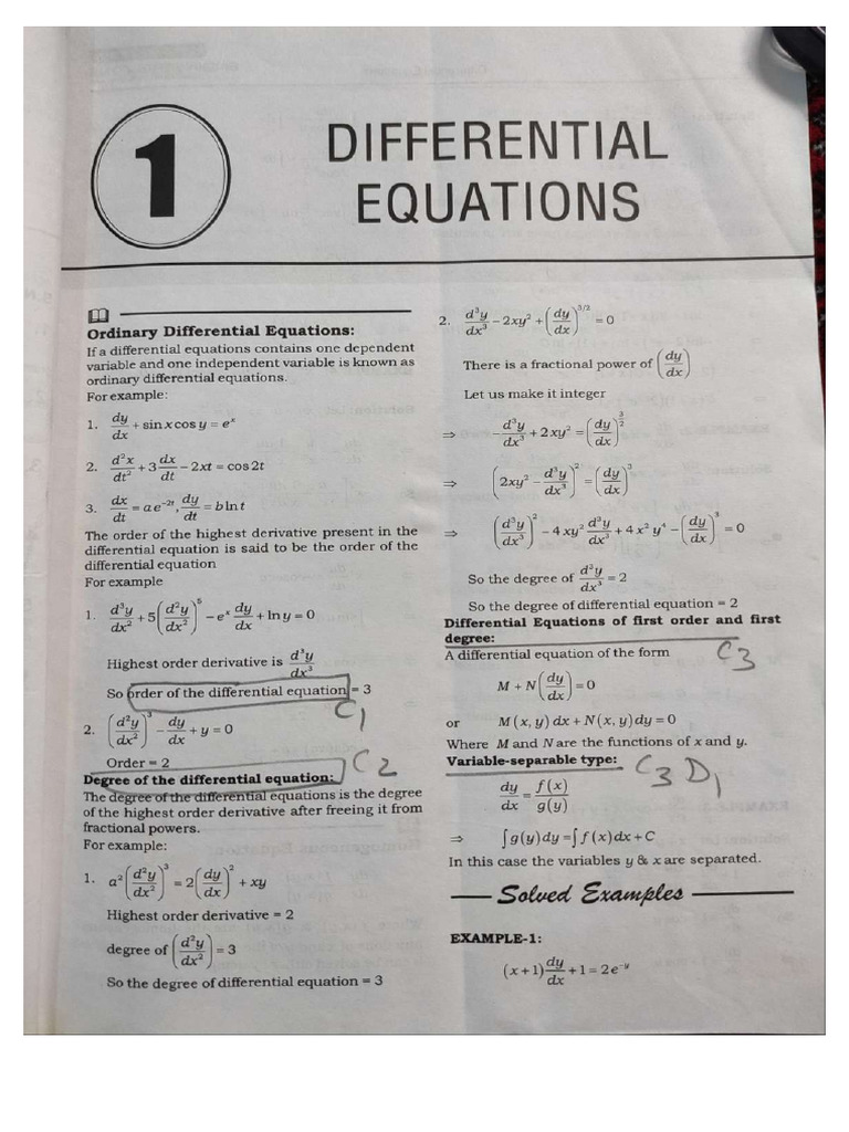 Differential Equations | PDF