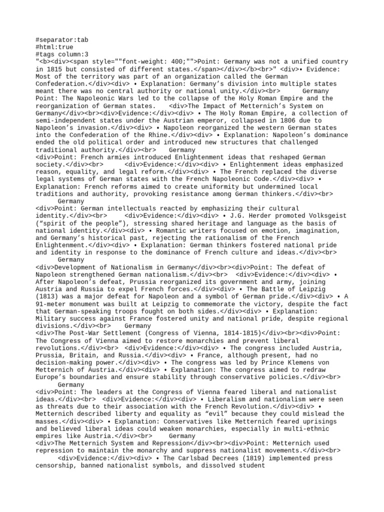 Liberalism and Nationalism in Germany | PDF | Nationalism | Holy Roman ...