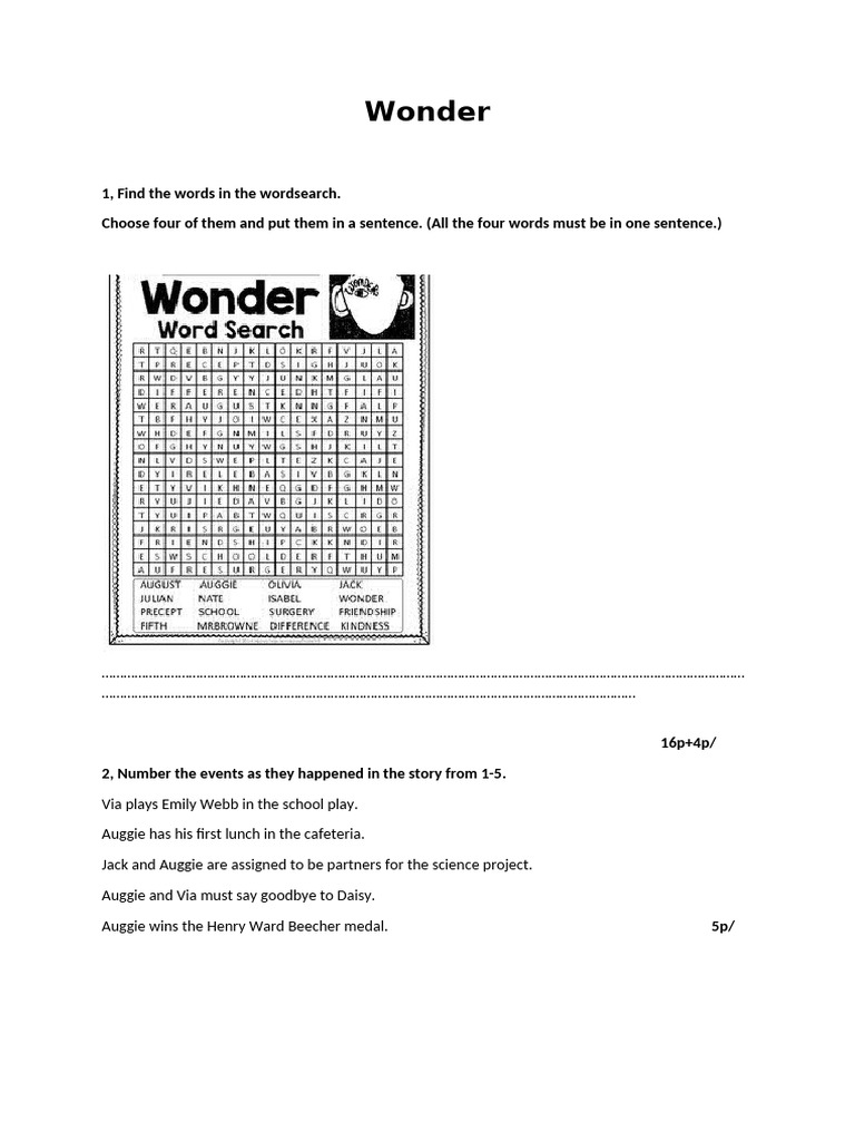 Wonder | PDF