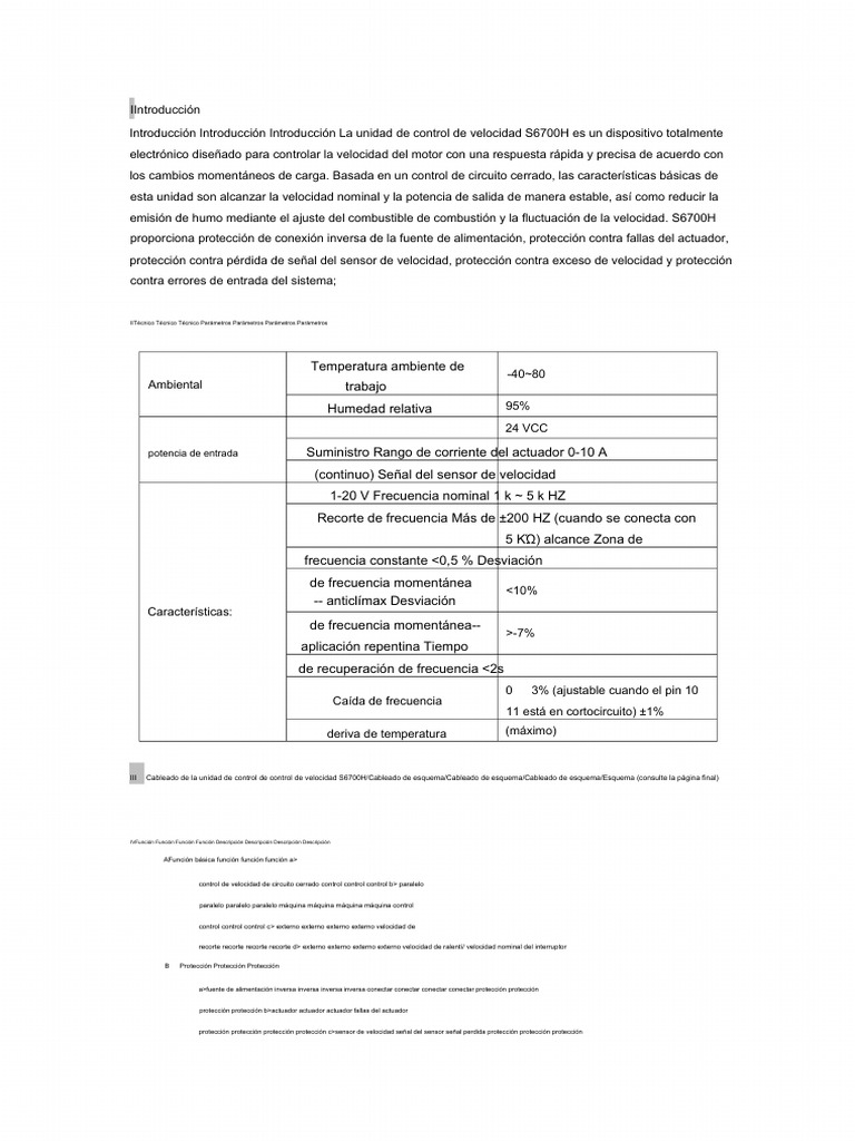 Manual de Controlador de Velocidad S6700H | PDF | Reloj | Frecuencia