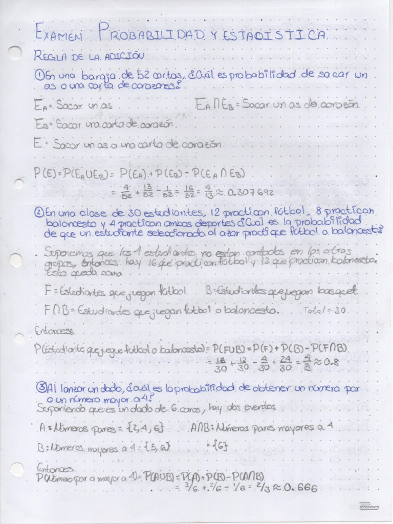 Examen1 PyE | PDF