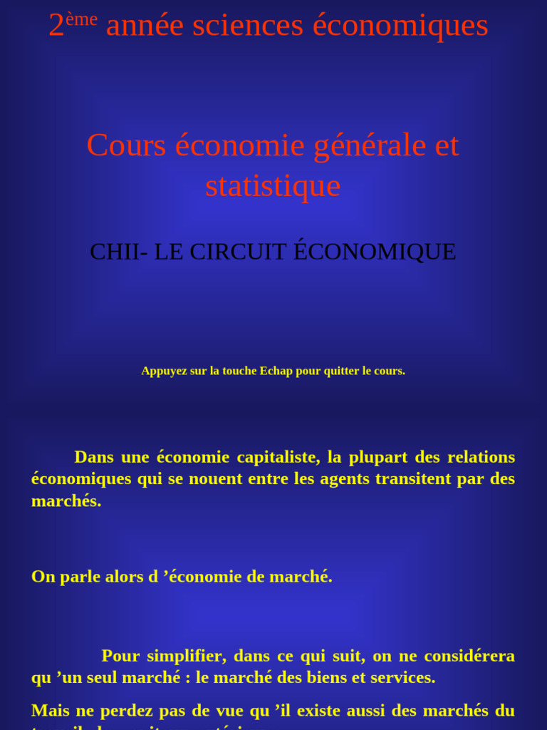 Le Circuit Economique-2 | PDF | Impôts | Économie