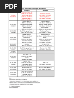 Updated CSEC Timetable 2025 | PDF