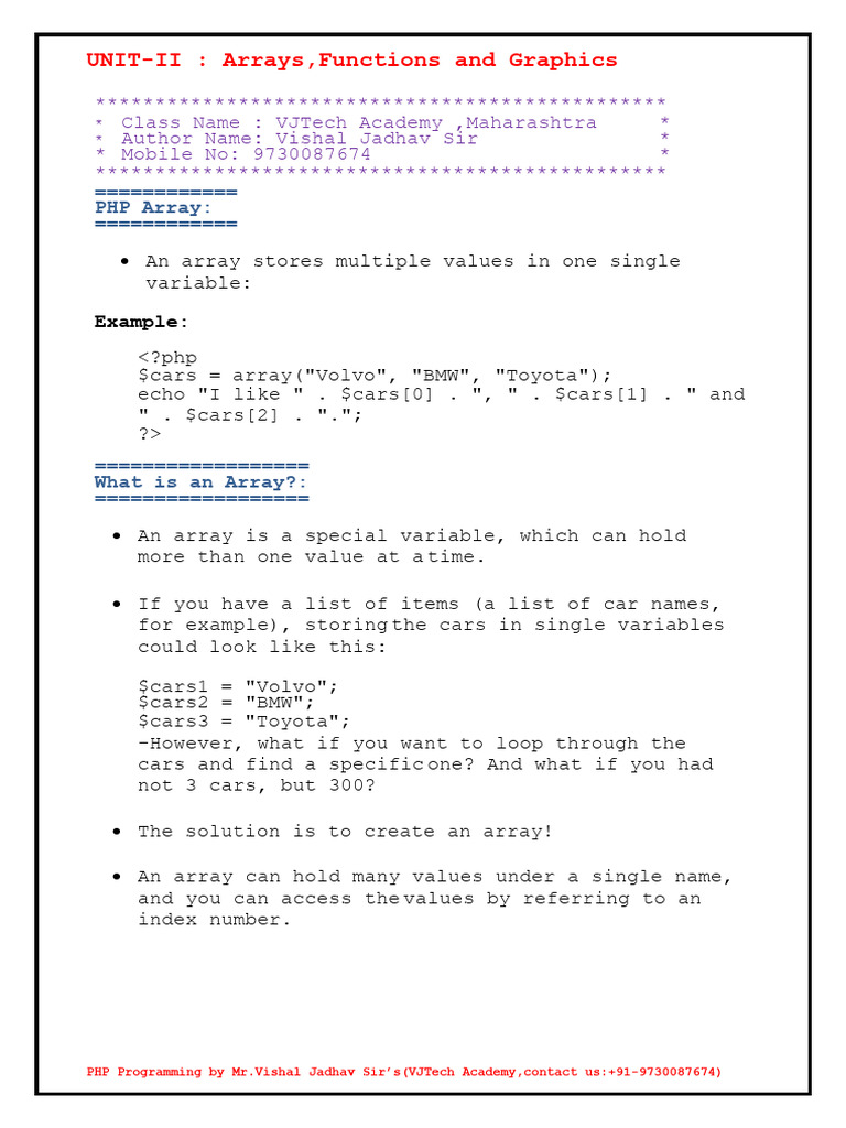 UNIT-II Arrays Functions and Graphics | PDF | Anonymous Function | Parameter (Computer Programming)