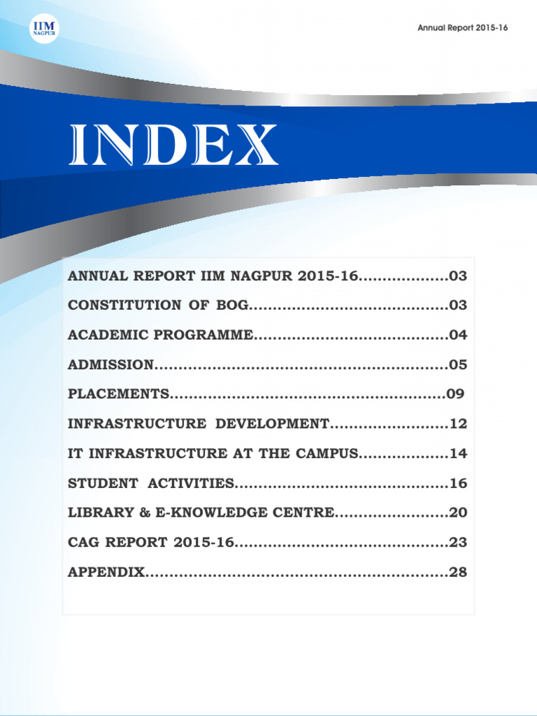 IIM Annual Report 2015 16 Compressed | PDF | Libraries | Books