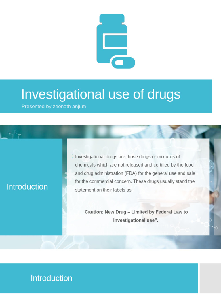 Investigational Use of Drugs | PDF | Pharmacy | Drugs